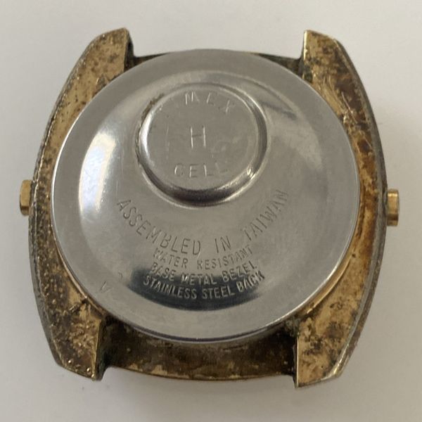 Timex Square Digital Vintage Gold Mens Watch | WatchCharts Marketplace