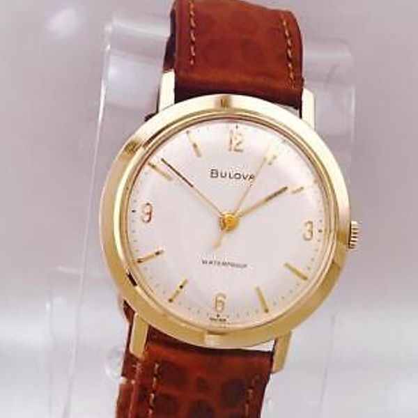 1960 BULOVA 17 Jewels CAL11 AFC MECHANICAL Men's Wrist Watch SWISS MADE ...