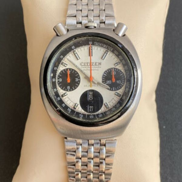 Vintage Citizen Bullhead Chronograph 8110A 23Jewels Automatic Mens ...