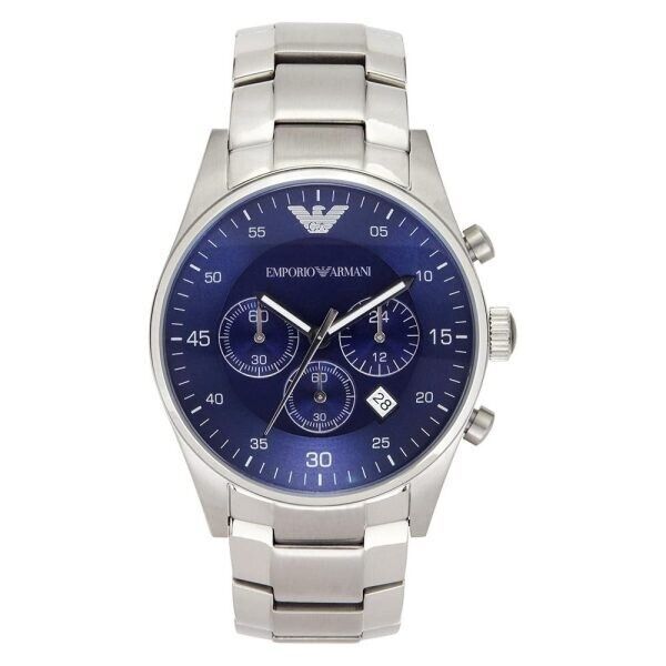 Emporio Armani AR5860 Quartz Mens Stainless Steel Chronograph Watch ...