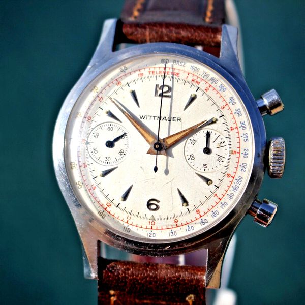 OUTSTANDING Vintage Wittnauer Professional Chronograph # 3256 VENUS 188 ...
