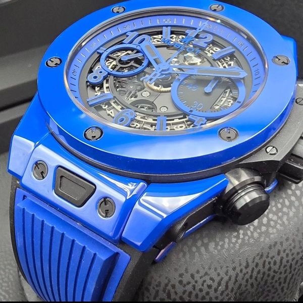Hublot Blue Magic Big Bang Unico Chronograph Polished Ceramic, Full Set ...