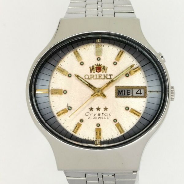 Vintage ORIENT 3 Star Automatic DayDate 21 jewels Japan serviced ...