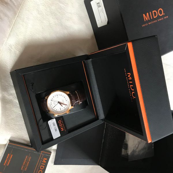 [WTS] Mido Multifort 80th Anniversary GMT Edition in Rose Gold ...