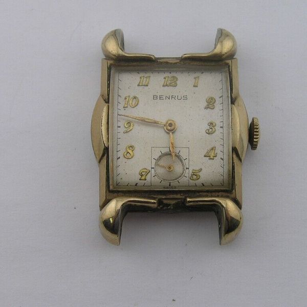 Vintage Benrus Watch Extra Fancy Case 1950's 17j Model BA2 ...