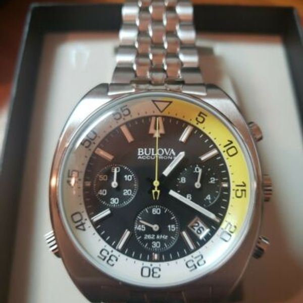 Bulova Accutron II Snorkel Stainless steel watch Model# 96B237 ...