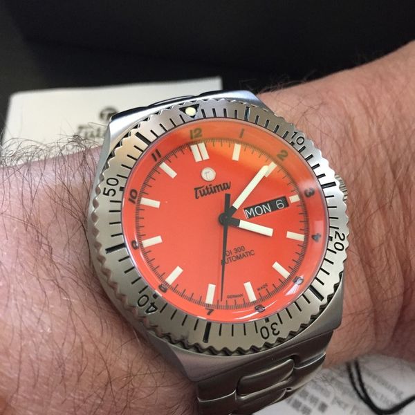 FS Orange dial Tutima DI300 | WatchCharts Marketplace