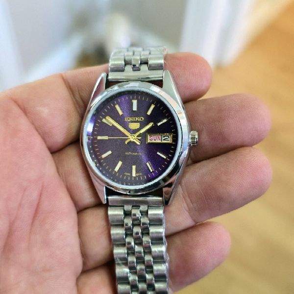 Vintage Seiko 5 Sports Refurbished With Stunning Purple Dial 7009 ...