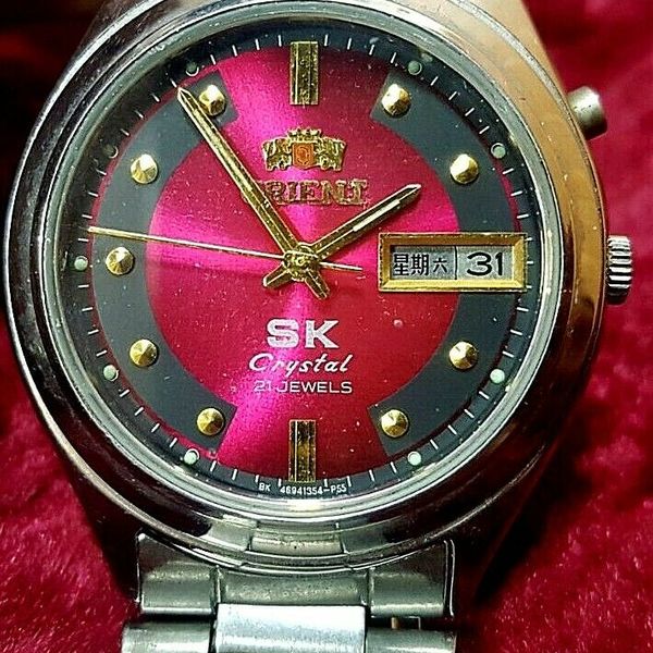vintage watch ORIENT Automatic SK crystal 21 jewels 469AA2G-8A CA ...