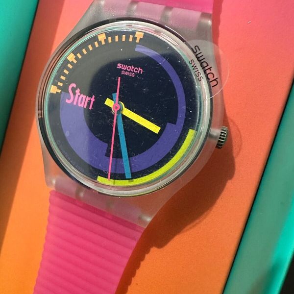 Swatch Watch 2024 - SO28K111 - Neon Pink Podium - Brand New ...