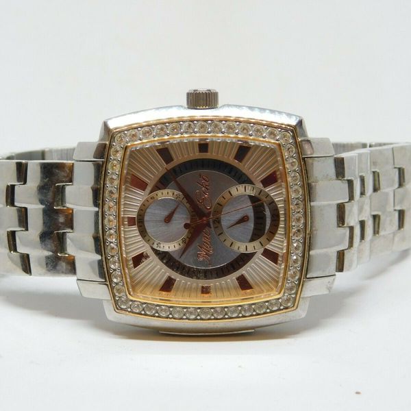 Massive Heavy Marc Ecko 00-829-1972 All Stainless Steel QuartzAnalog ...