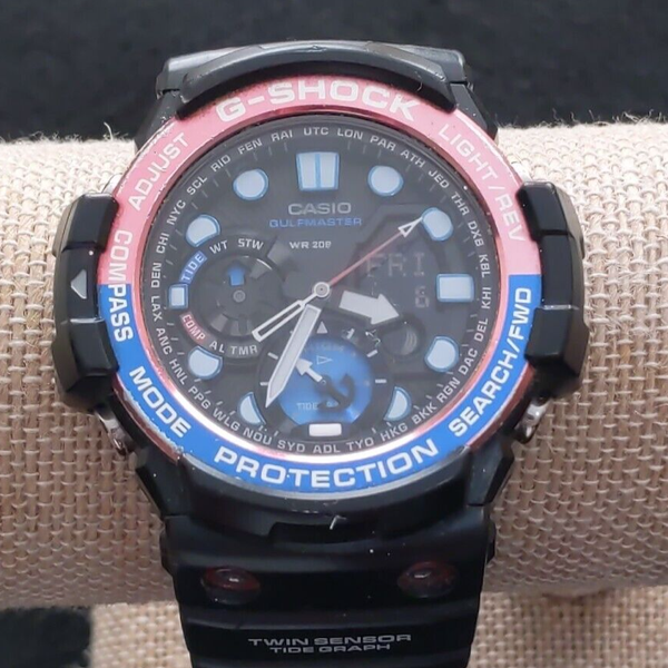 Casio G-Shock Gulfmaster GN-1000 5443 Tide Graph Altimeter Moon Phase ...