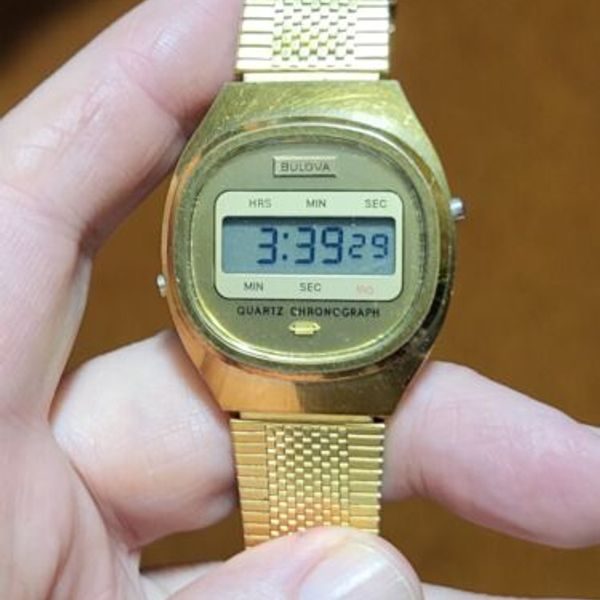 Vintage Bulova 3085 Large LCD Digital Watch | WatchCharts Marketplace