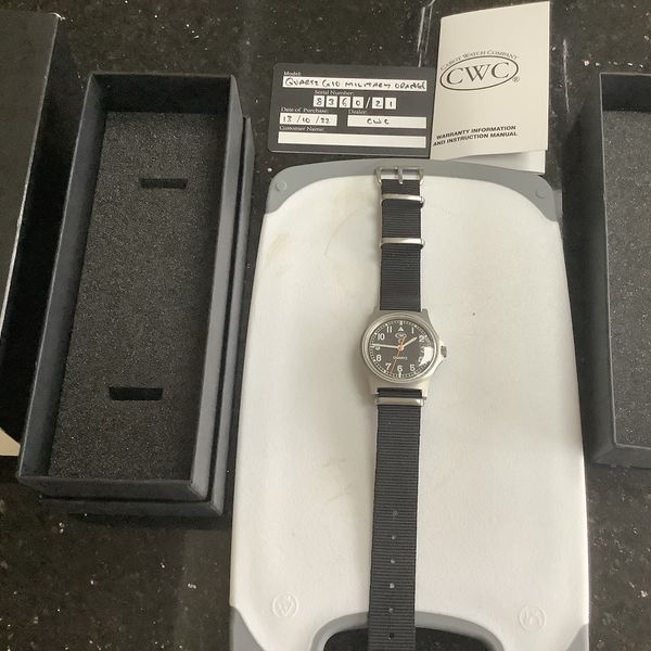 Cwc G10 Watch Rare Red Second Hand | WatchCharts Marketplace