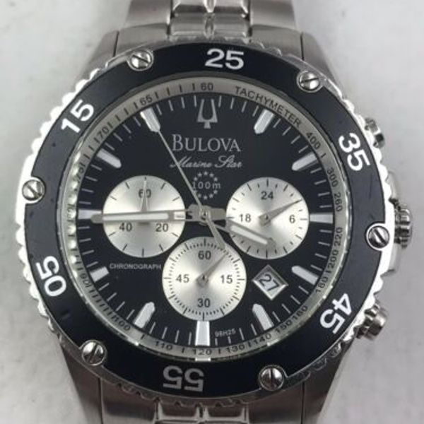 Men’s Bulova Marine Star Divers Chronograph Stainless Steel Watch ...