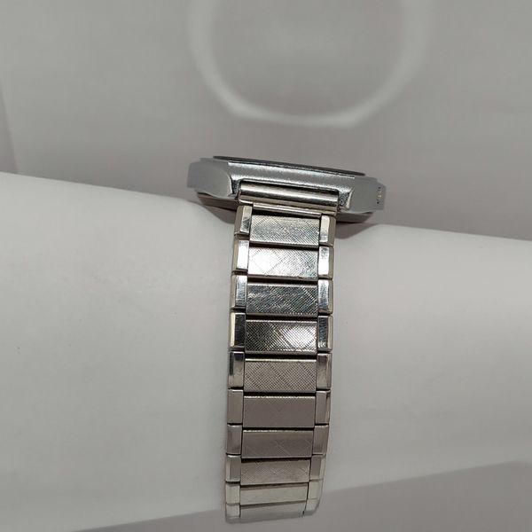 Men's Authentic Vintage TIMEX Digital Silver Blue Wristwatch ...
