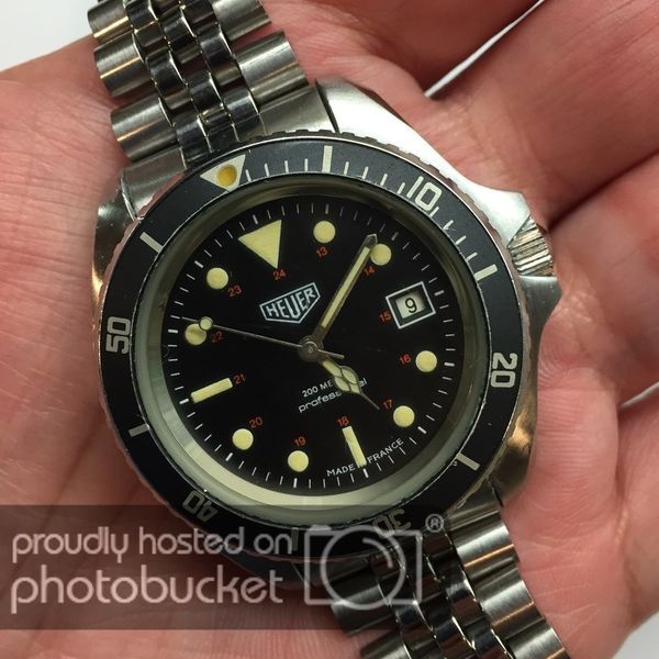 FS: Mint Heuer 844 Monnin Diver with original Heuer bracelet | WatchCharts