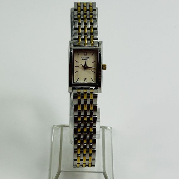 Citizen Watch Women 18mm Quartz Gold Silver Two tone Rectangle New ...