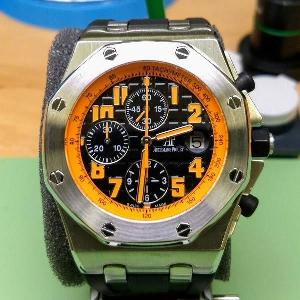 Audemars Piguet Royal Oak Offshore Volcano with black rubber strap ...