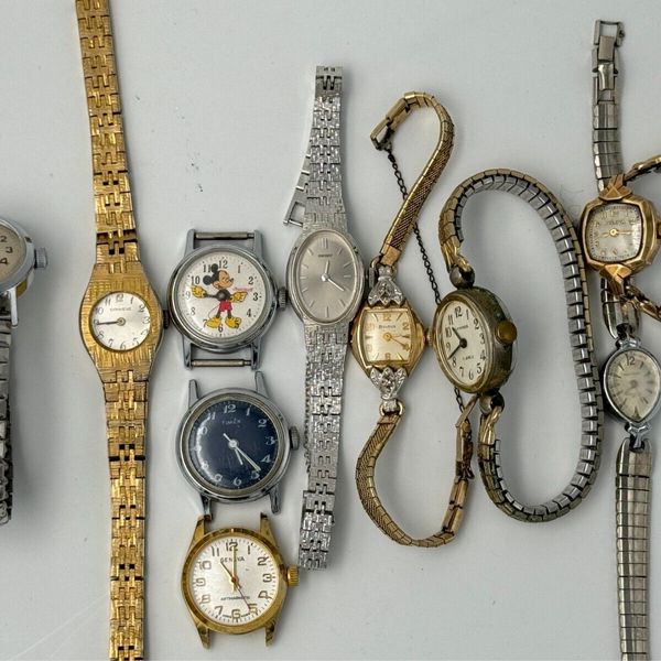 Premium Mechanical Watch Lot:Bulova Diamonds,Ingersoll,Seiko,Caravelle ...