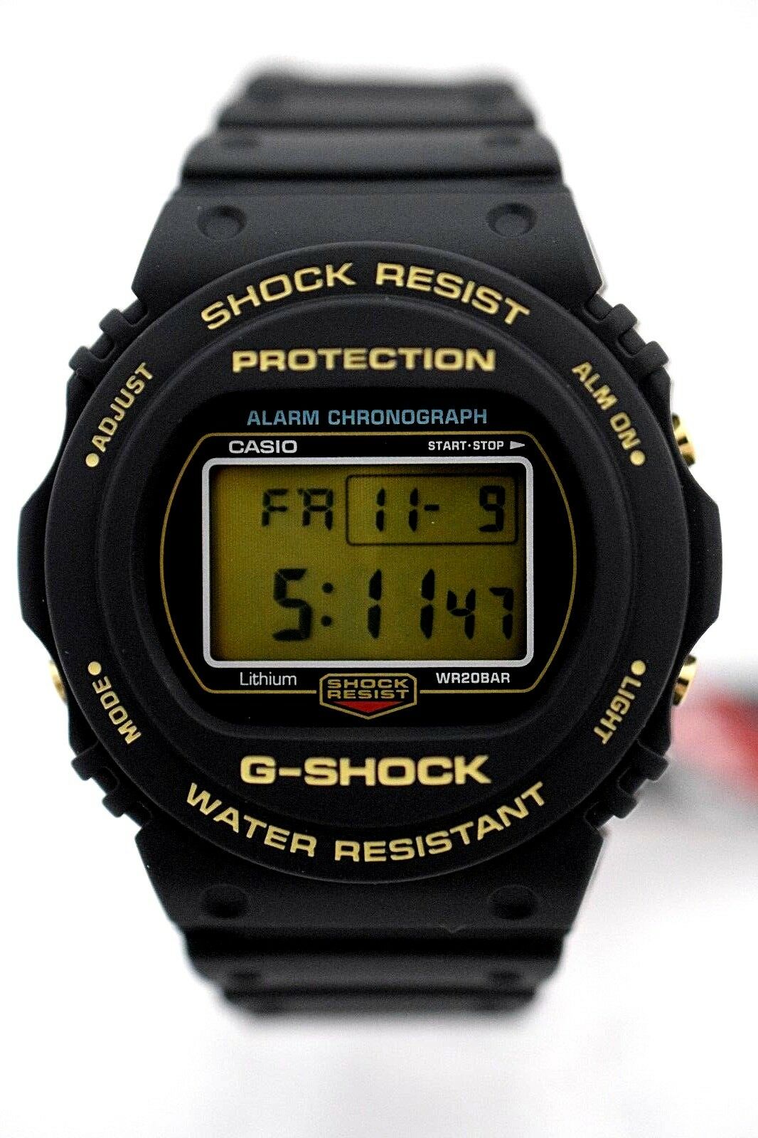 CASIO G-SHOCK 35th Anniversary DW5735D-1B MEN Black Gold Digital Watch ...