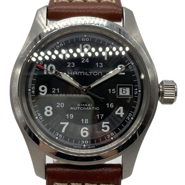 Hamilton Khaki Field H704450 Black Dial Date Automatic Men's Watch from ...