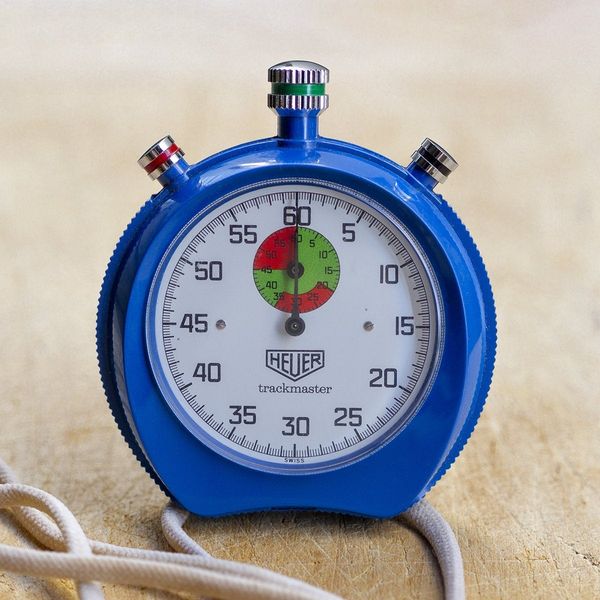Vintage Heuer Trackmaster Ref. 842 907 054, 8047 Bleu with original box ...