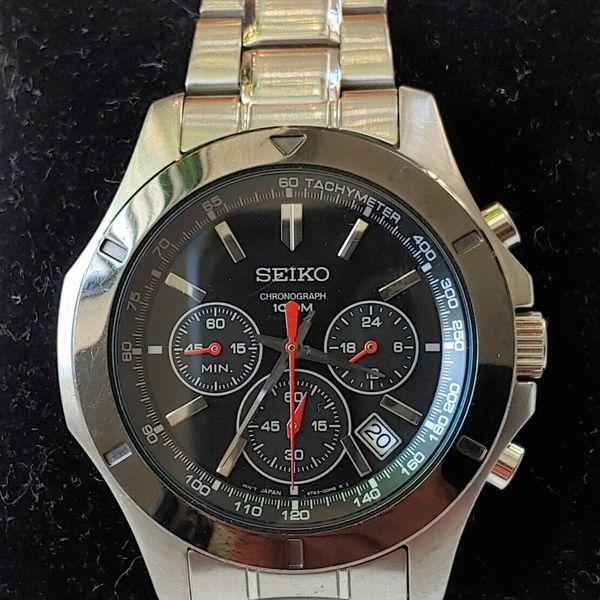 Seiko chronograph 6T63-00G0 Multi-function 100m Japan Made Men's Great ...