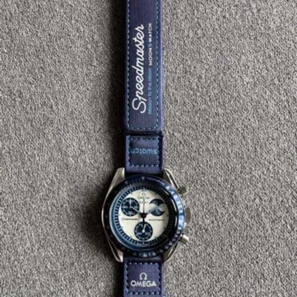 Custom Modded! OMEGA x Swatch MoonSwatch Mission to the Super Blue ...