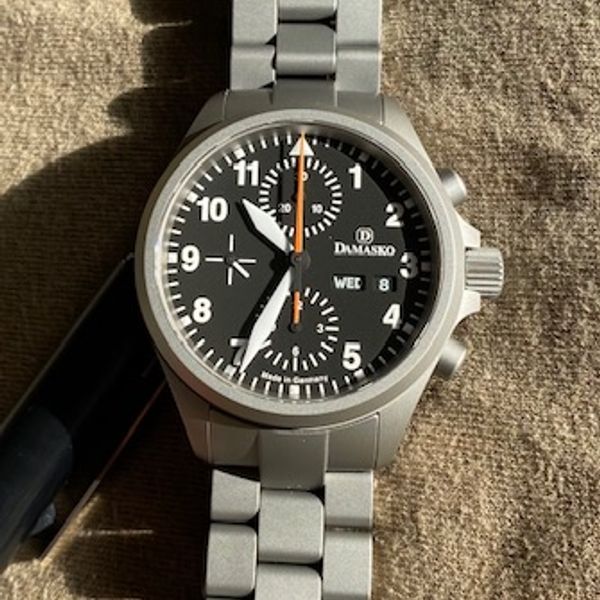 FS - Damasko DC56 (ETA 7750) with bracelet factory-custom (orange hands ...