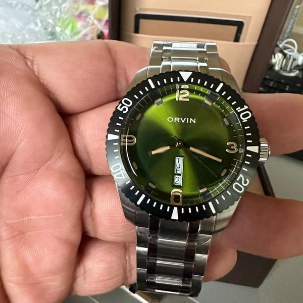 BNIB Orvin Diver Day Date ODD6 - Olive Steel | WatchCharts