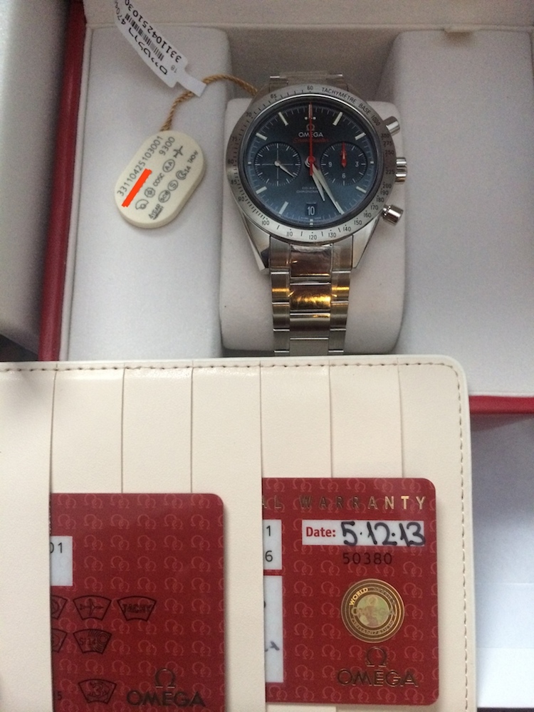 FS: BNIB Omega Speedmaster '57 Blue Dial w/ Full Omega Warranty, PRICED ...