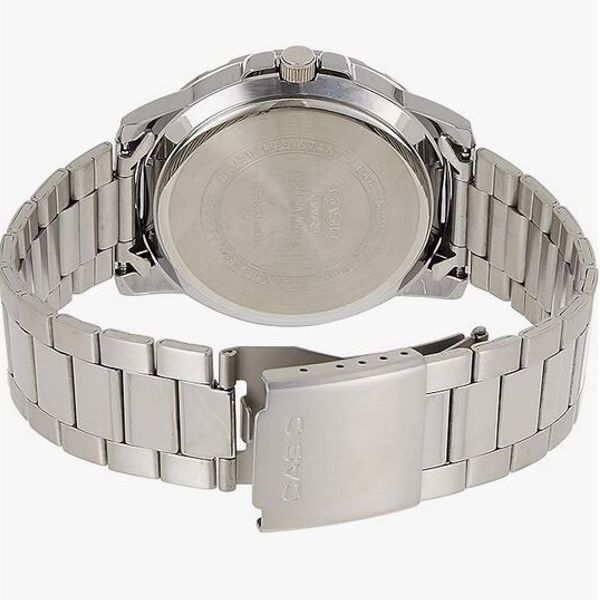 Casio Analog Blue Dial Silver Tone Stainless Steel Men's Watch MTP-VD01D-2BVCF | WatchCharts ...