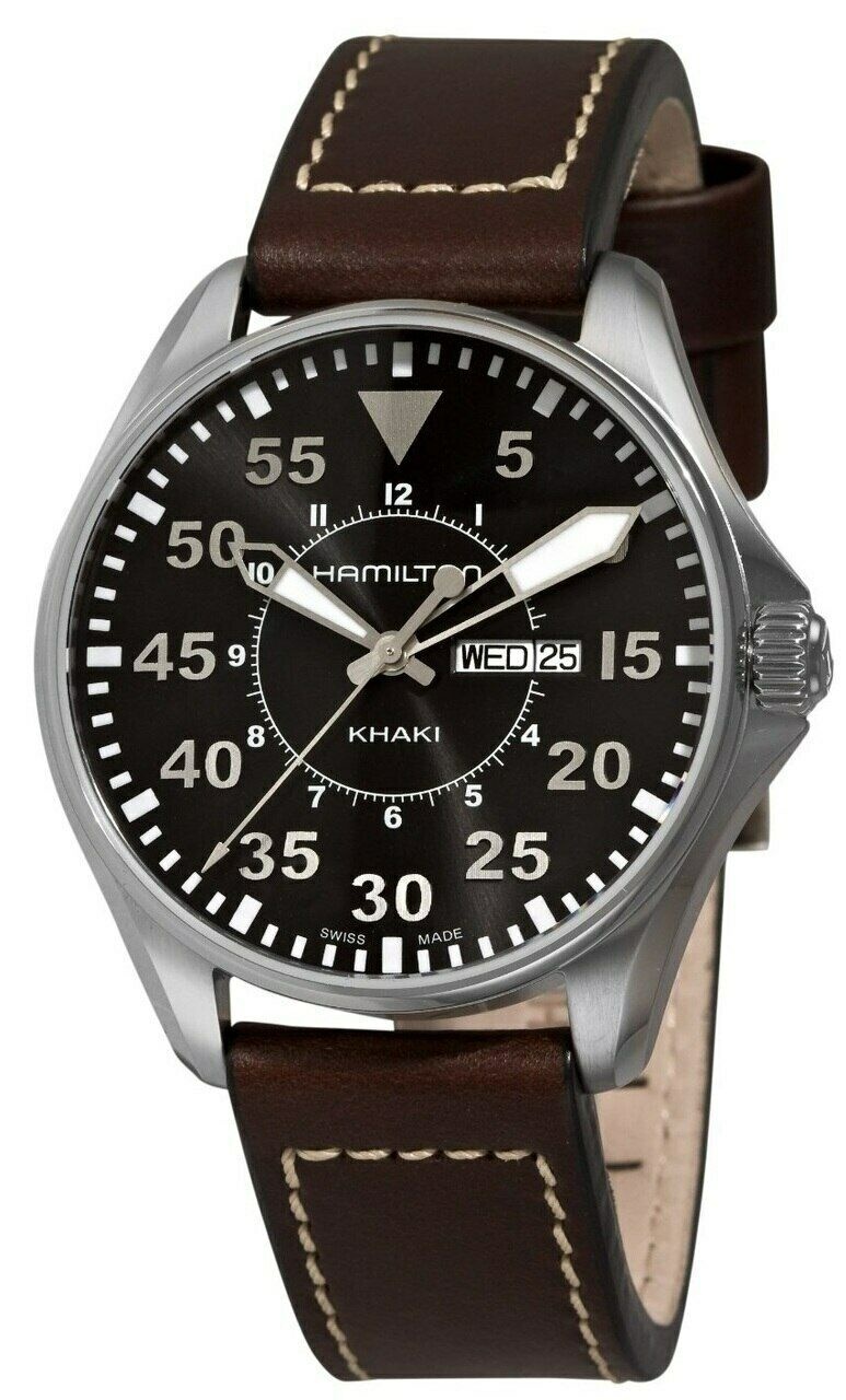 Hamilton Khaki Pilot Quartz (H64611535) Market Price | WatchCharts