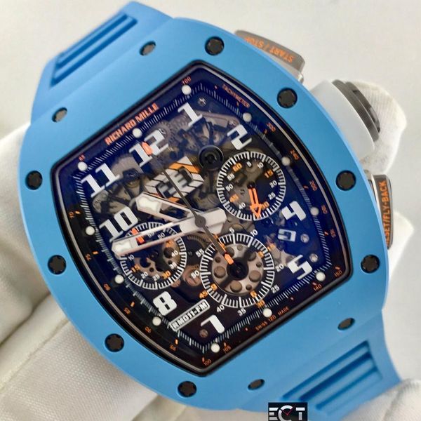 FS: Richard Mille RM011 RM11 Baby Blue Ceramic Last Edition NUMBER 1 ...