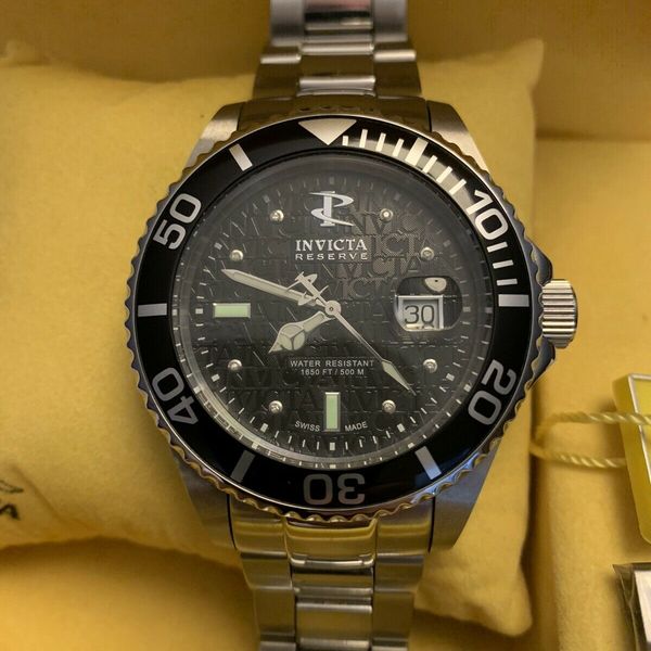 F/S Invicta Reserve Collection Swiss Made 45mm Automatic Diver, Diamond ...