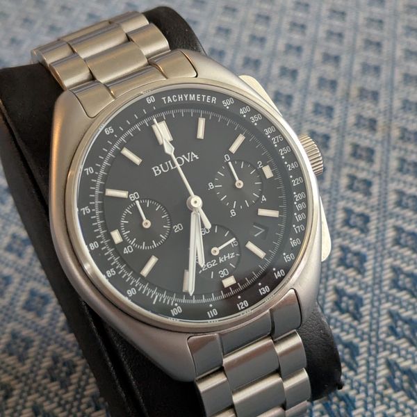 Bulova Lunar Pilot with bracelet 96B258 Full Set with Box And Papers ...