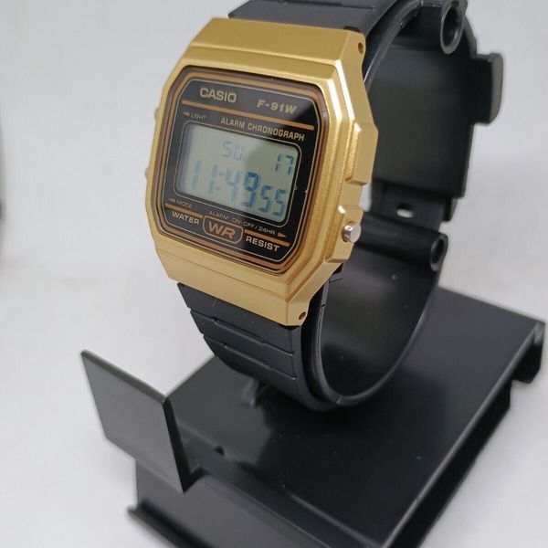 Casio F-91W Gold Alarm Chronograph Classic Digital Retro Watch | WatchCharts Marketplace