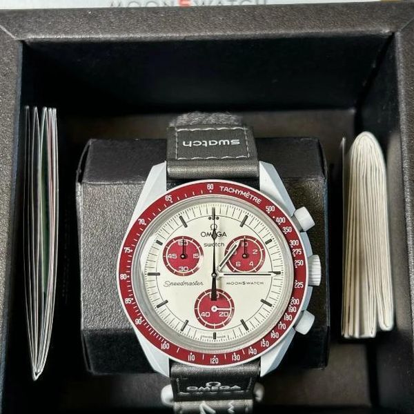 NEW x Omega Moonswatch Mission To PLUTO Watch - With Box | WatchCharts ...