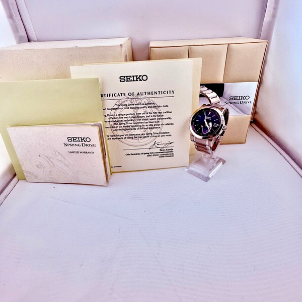 Seiko Spring Drive 5R65 0AC0 Automatic Wrist Watch 100% Authentic Box ...