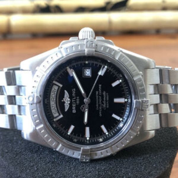 Breitling A45355 Navy Blue Dial Automatic Watch | WatchCharts
