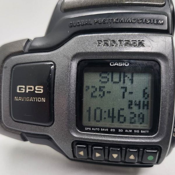 Rare Vintage Casio Pro Trek GPS Navigation PRT-1 Men's Wristwatch (From ...