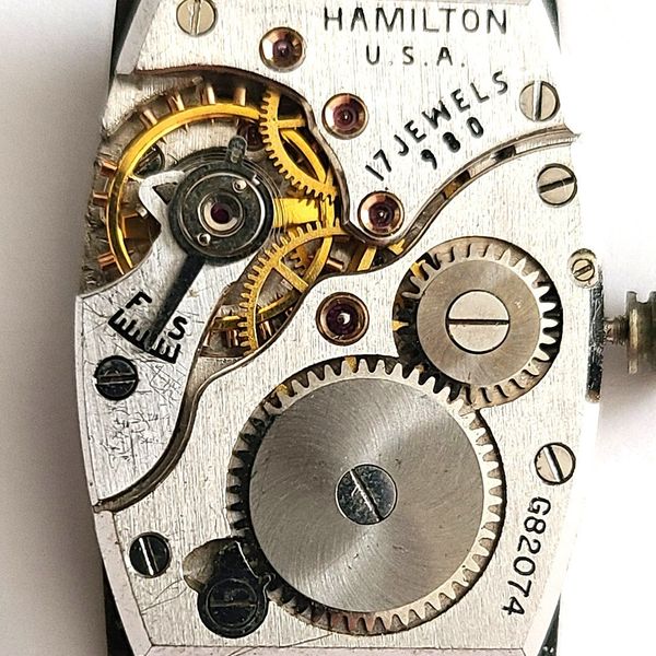 Hamilton 980 Wristwatch - 14K Gold Filled Case - For Parts or Repair ...
