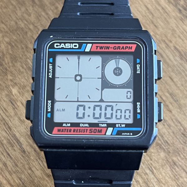 Vintage Casio Twin-Graph AE-20W 588 John Mayer | WatchCharts Marketplace