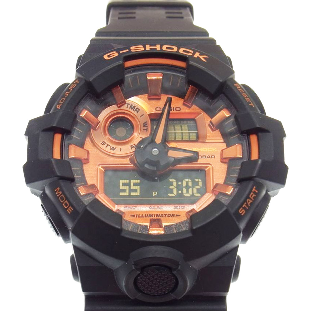 G-SHOCK watch GA-700BR BRIGHT ORANGE COLOR bright orange analog-digital ...