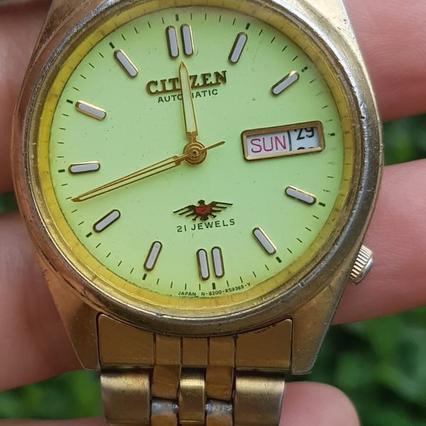 Vintage Citizen Automatic 21 Jewels Luminous Dial from Japan day date | WatchCharts Marketplace