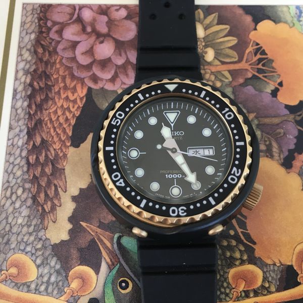 FS: Seiko SBBN040 or S23626J1 Limited Edition Golden Tuna + Extra Strap ...