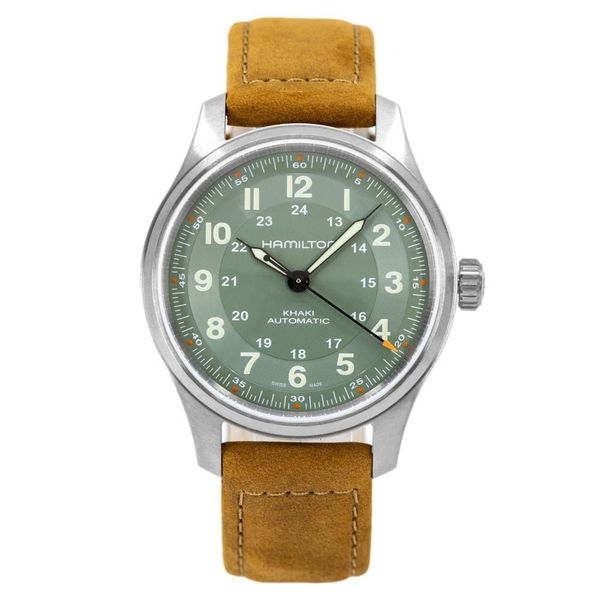 Hamilton Khaki Green Dial Automatic Casual 100M Men's Watch H70545560 ...