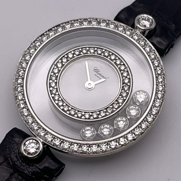Chopard Happy Diamonds 20/3957 Women Quartz Watch 18K White Gold Diamond | WatchCharts Marketplace