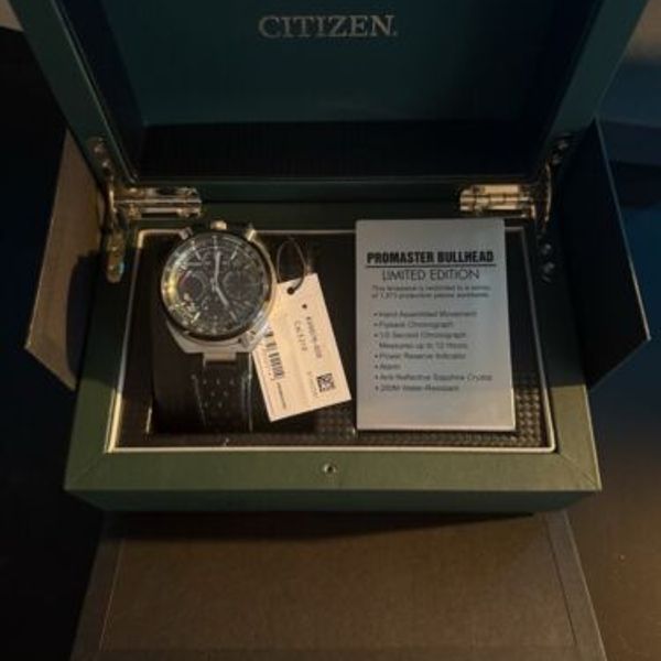 Citizen Pro Master Bull Head, Chronograph Watch *Limited Edition* 1 Of ...